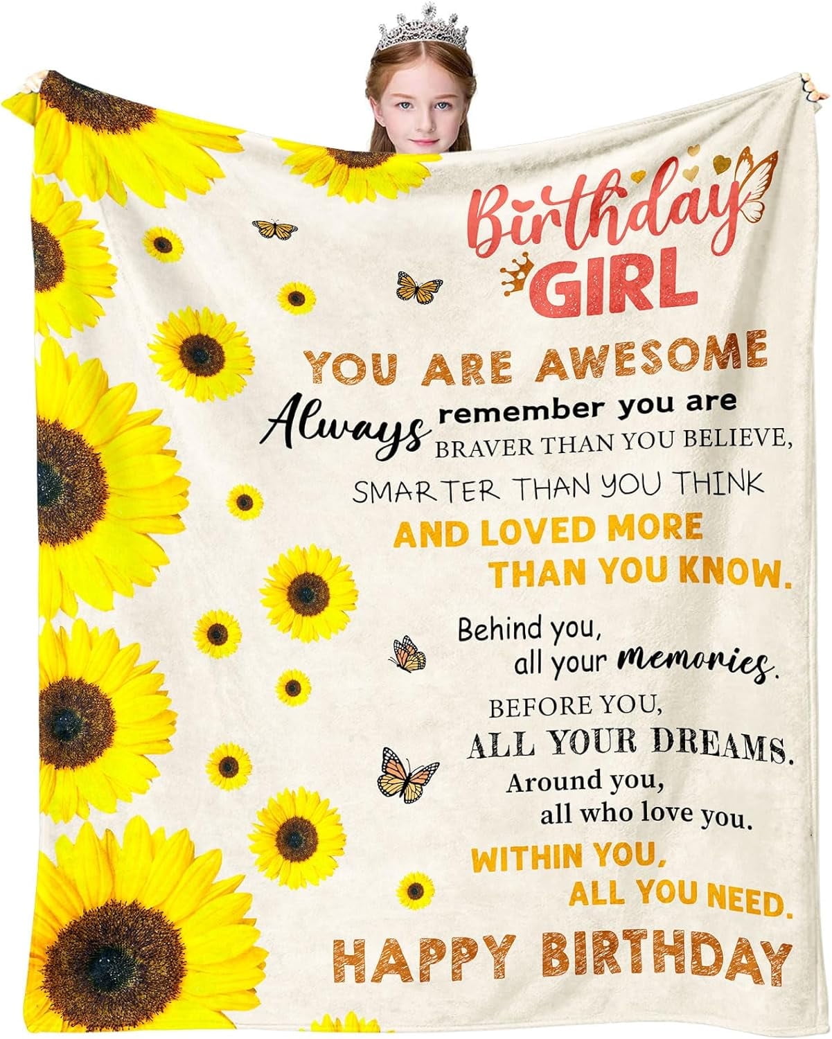 MMYGU 12 Year Old Girl Birthday Gifts Blanket Flannel Soft and ...