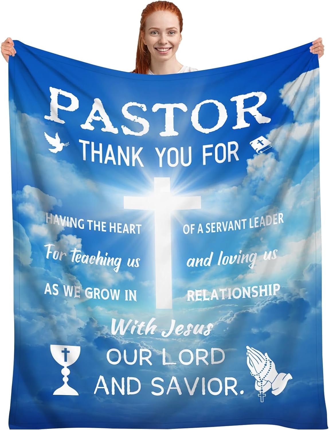 MMYGU Pastor Appreciation Gifts Pastor Gifts for Men Christian Blanket ...