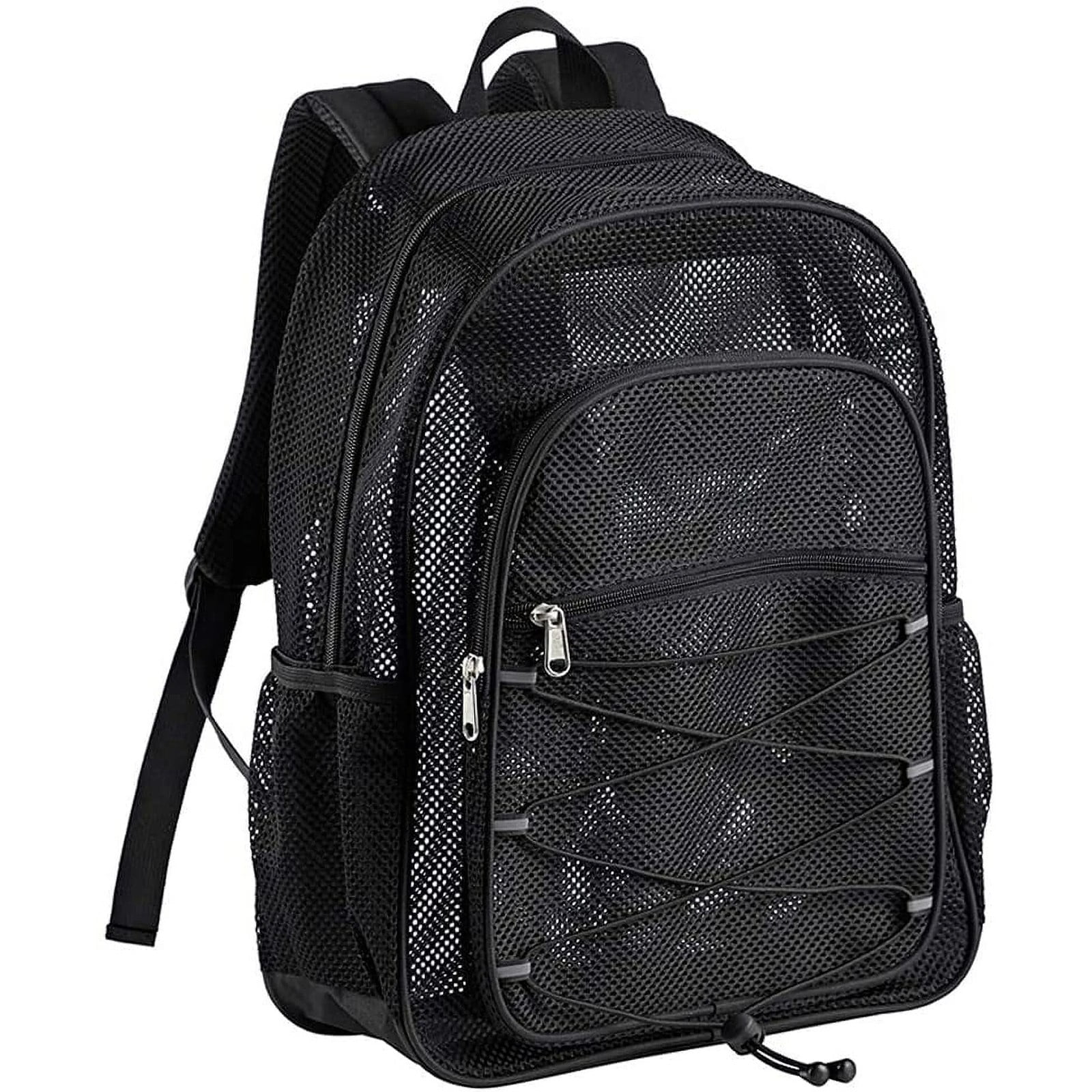 MMYGU Shoulder Bag For School Heavy Duty Mesh Backpack See Through ...