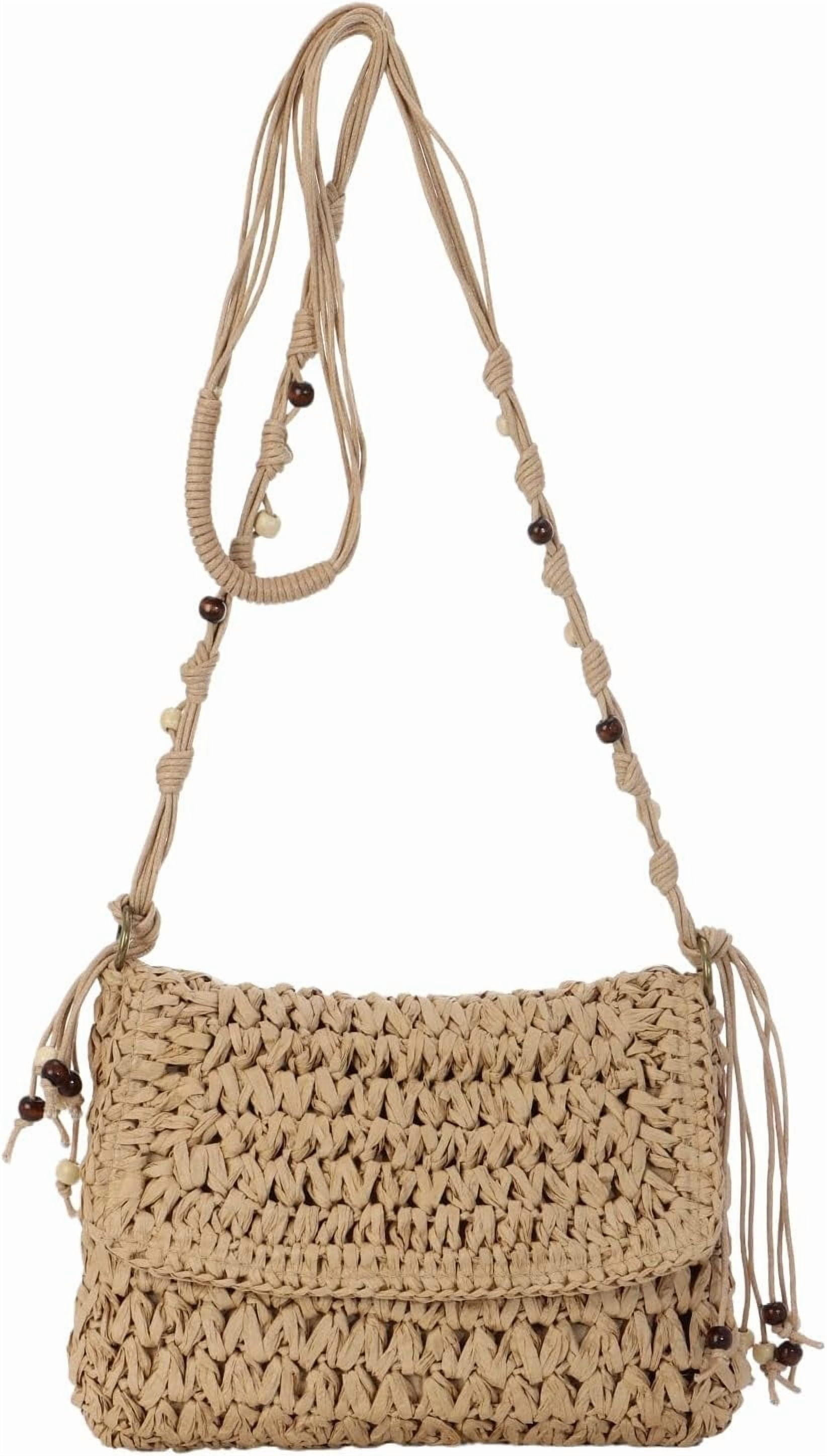 MMYGU Straw Clutch Purse for Women Envelope Wallet Straw Crossbody ...