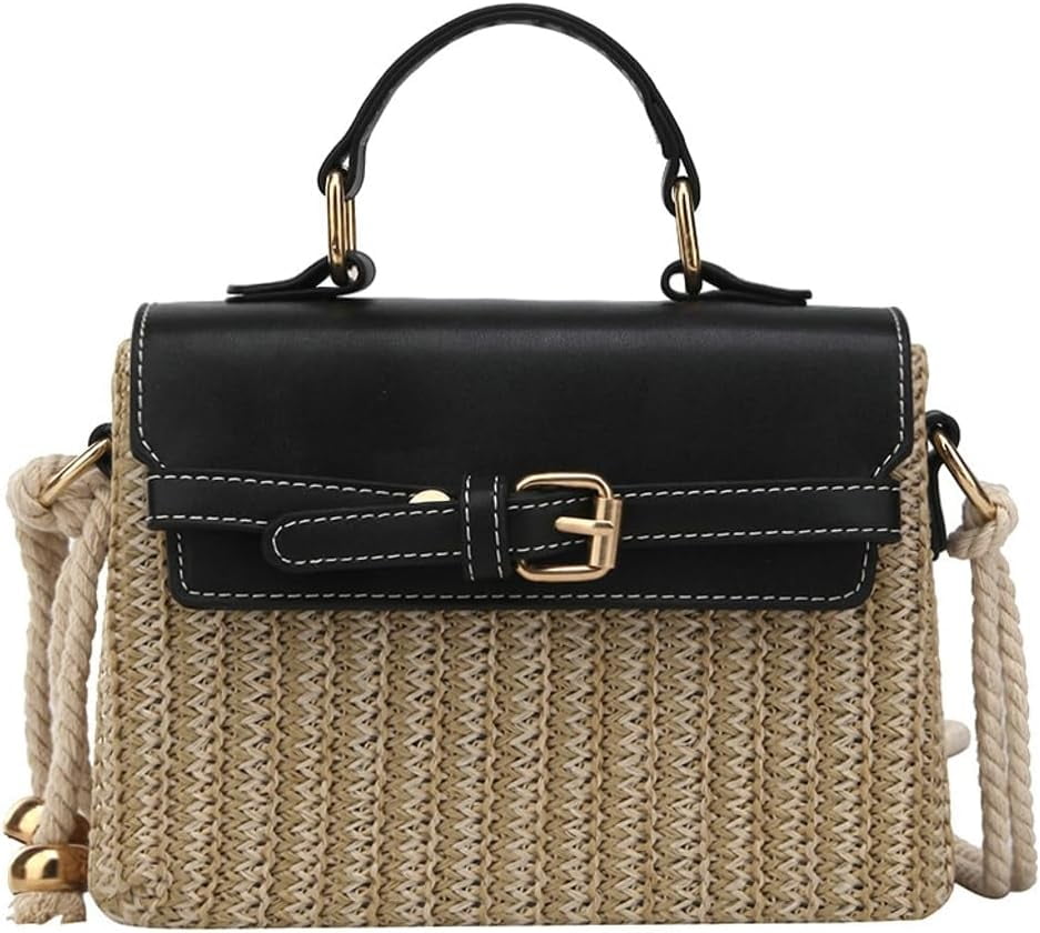 MMYGU Straw Shoulder Bag for Women 2025 Stylish Summer Top Handle Bag ...