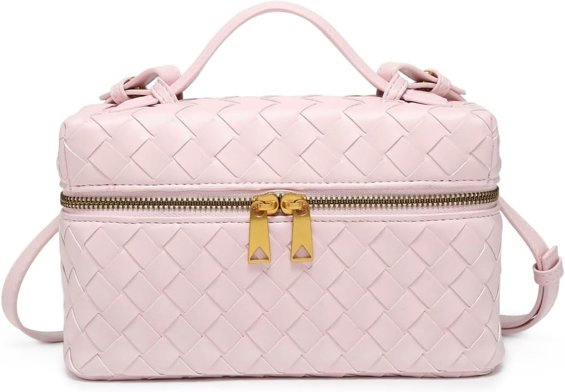 MMYGU Trendy Woven Crossbody Purse Square Box Bags Women Shoulder Bag ...