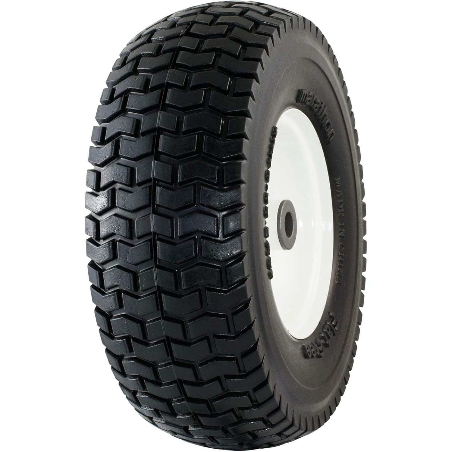 MMZP 30326 Flat-Free 13x5.00-6 Tire and Wheel Assembly, Centered Hub ...