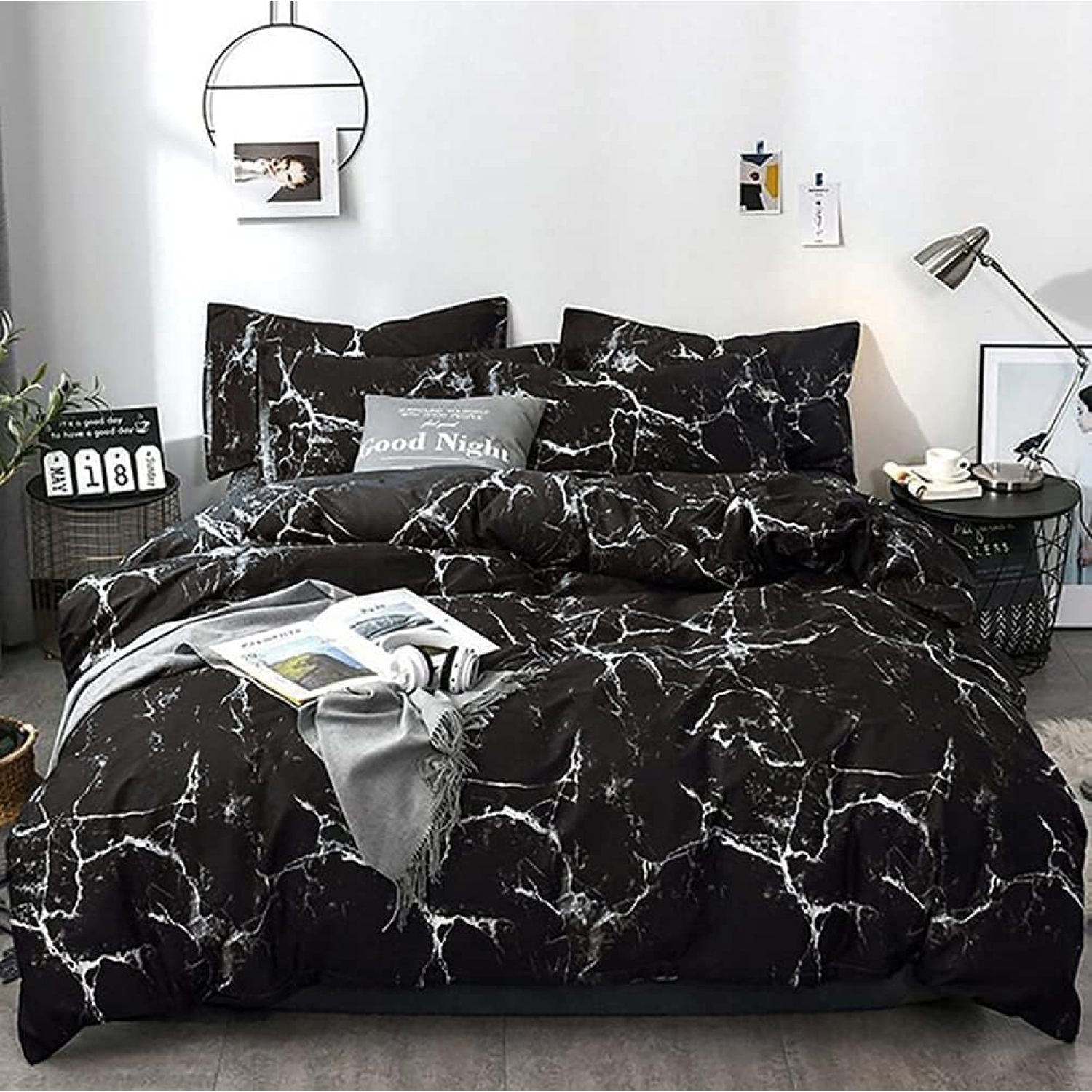 MMZP Brick Red Comforter Set Queen Clay Rust Red Color Bedding Set 3 ...