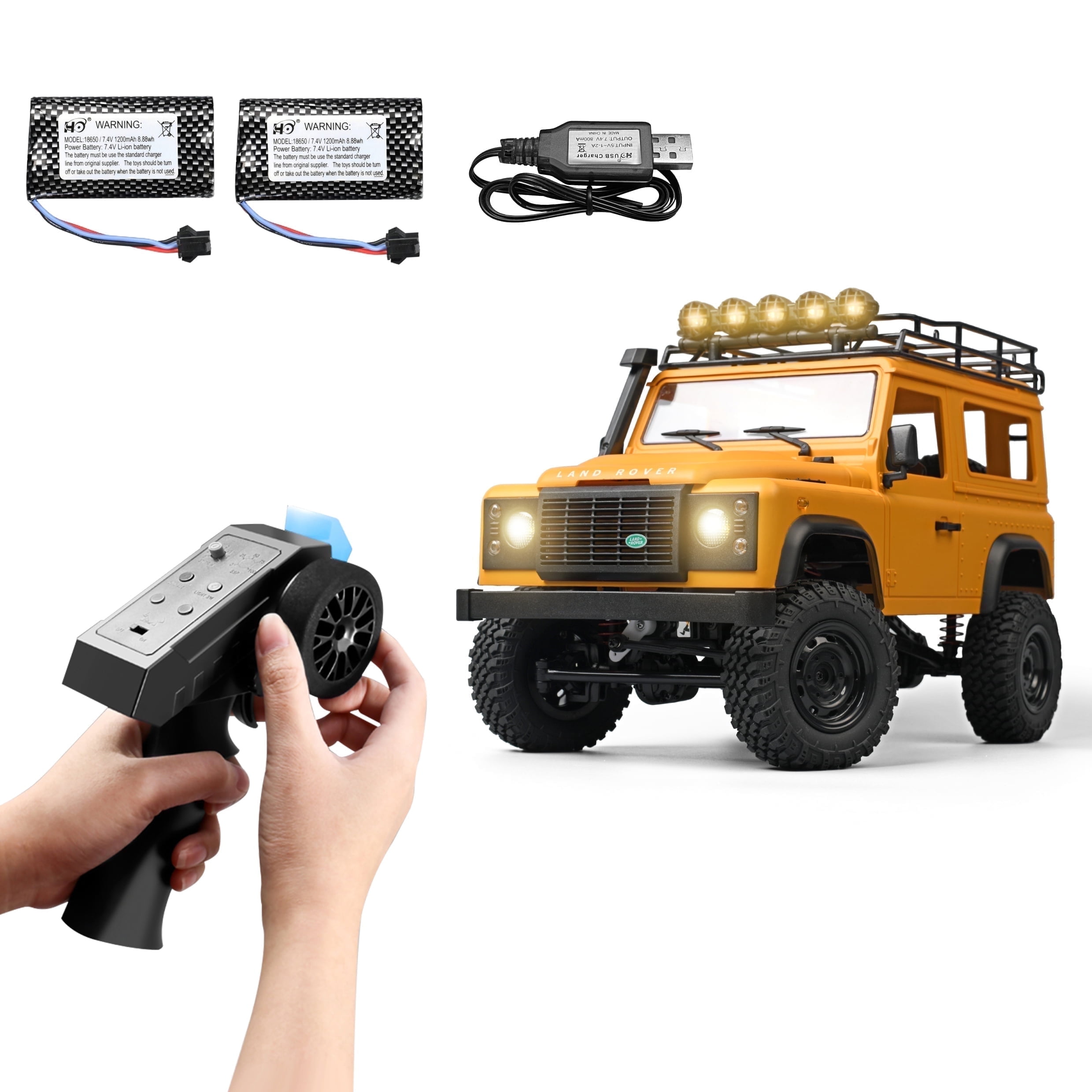 MN-99S RC Car, 1:12 Scale RC Rock Crawler, 4WD Off-Road RC Truck RTR, 2 ...
