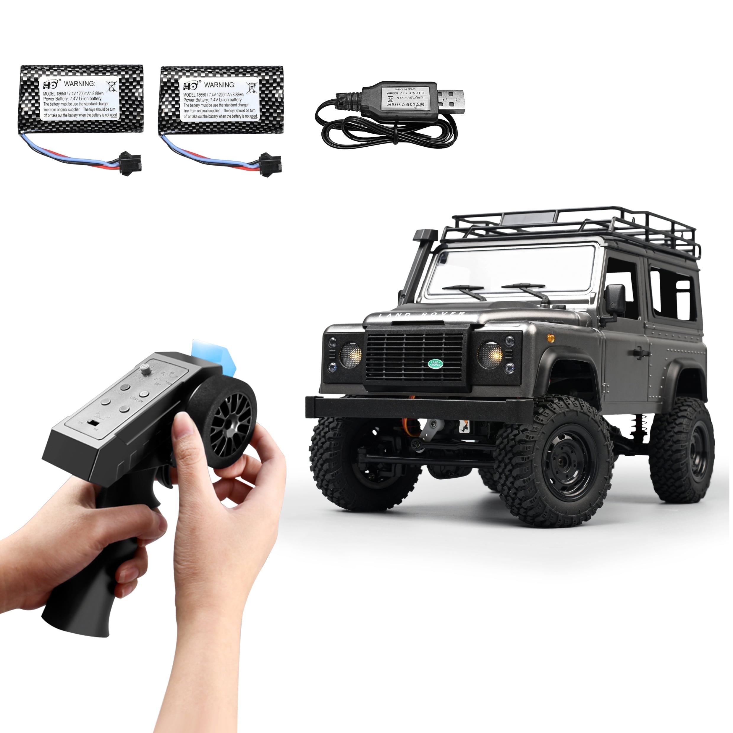 MN-99S RC Car, 1:12 Scale RC Rock Crawler, 4WD Off-Road RC Truck RTR, 2 ...