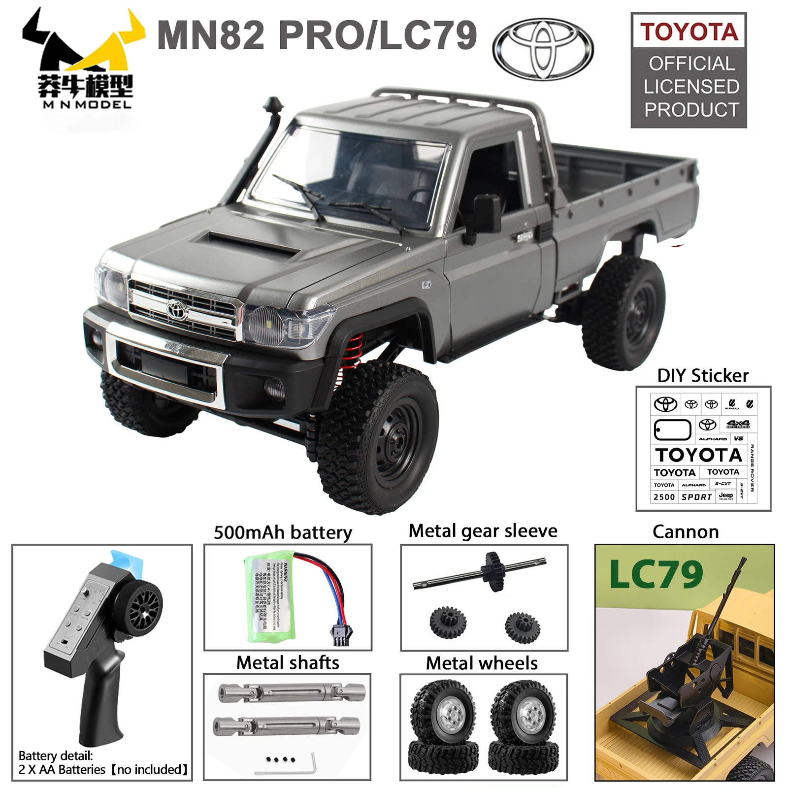 MN MODEL 1:12 4WD Land Cruiser MN82 MN82 Pro Rc Toyota LC79 Car Model ...
