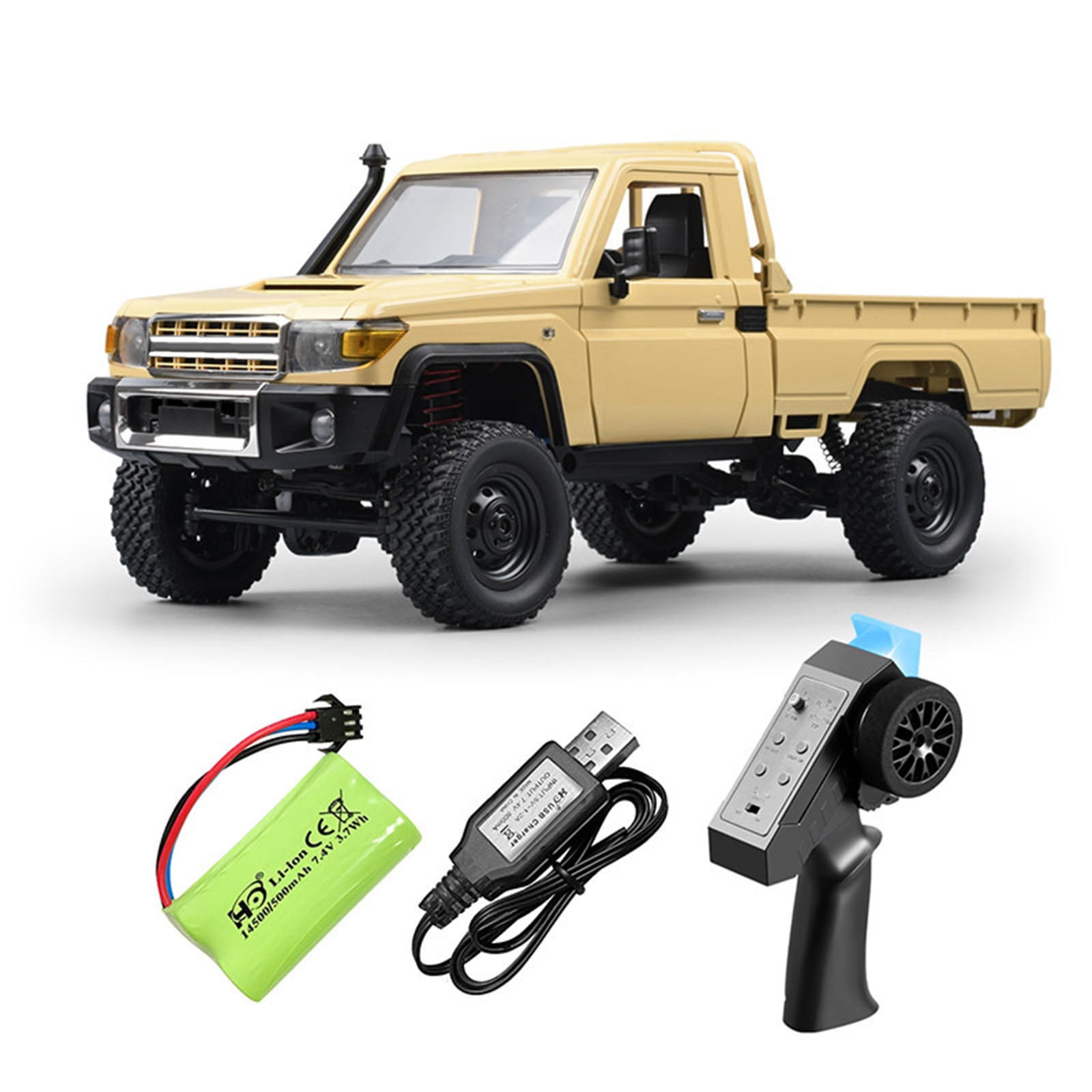 MN82 1:12 Full Scale RC Car 2.4G 4WD Remote Control Off-Road Vehicle with 280 Motor - Walmart.com