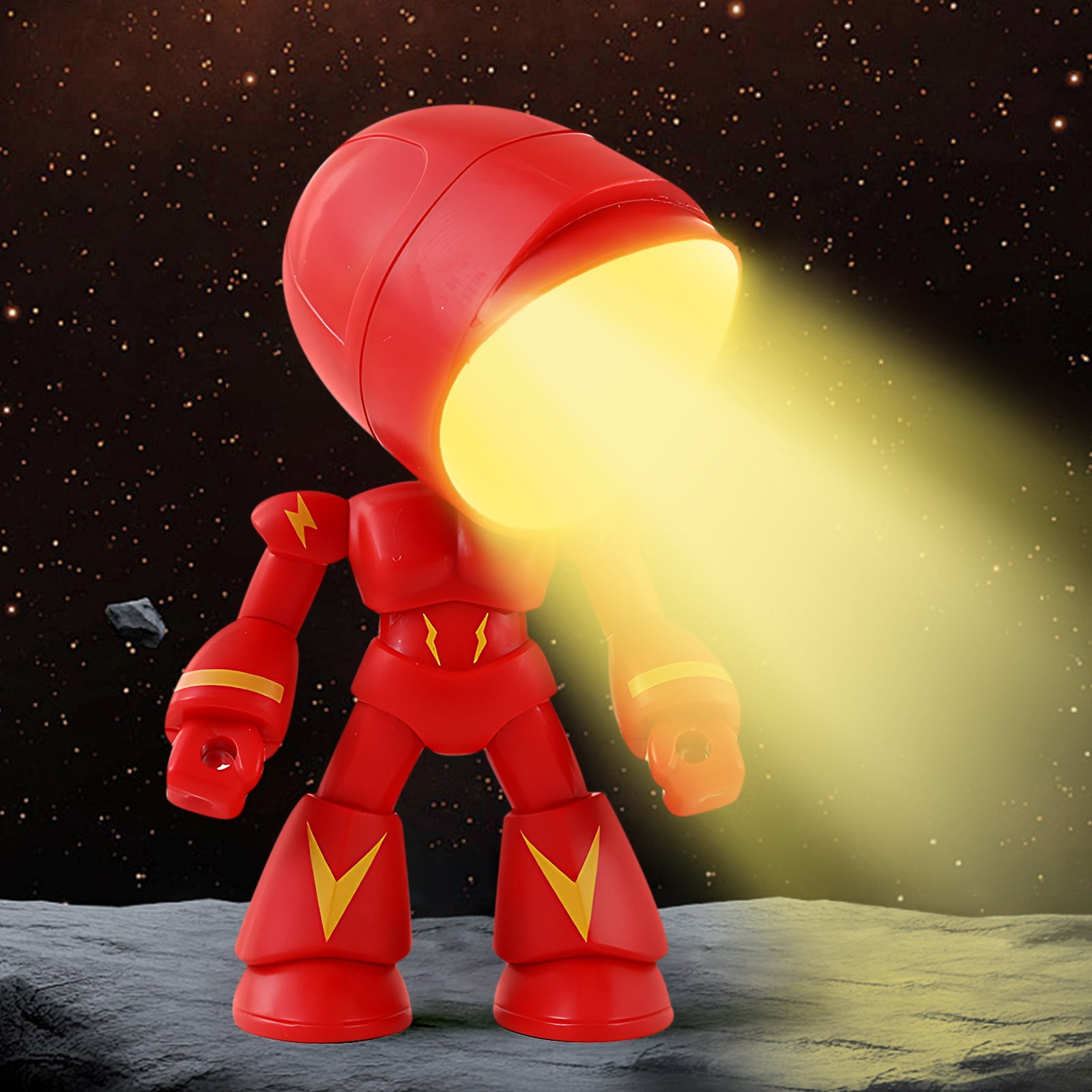 Cute Robot Night Light for Kids LED Night Light with Rotatable Head ...