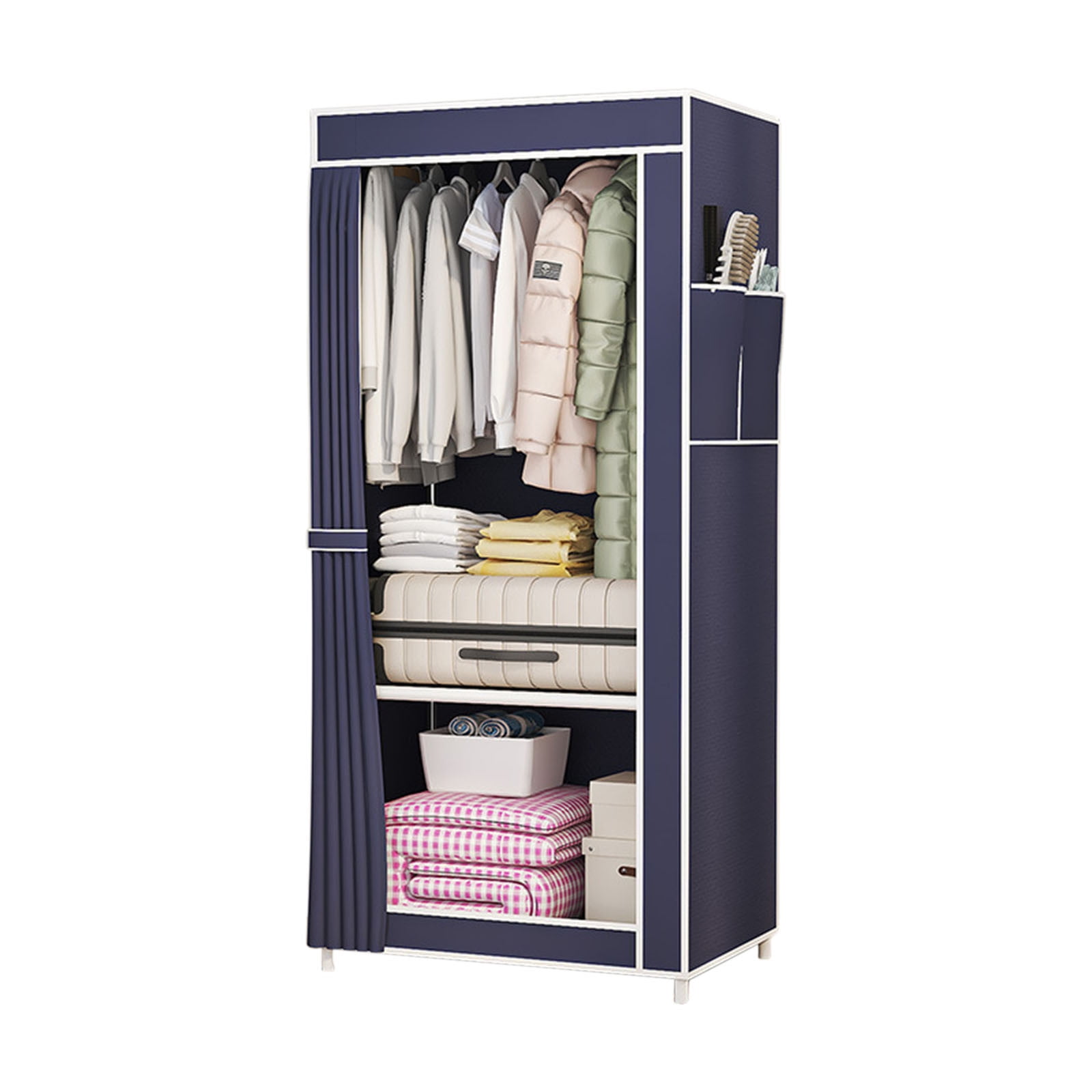 MNBFYX Portable Closet Organizers Portable Wardrobe Closet Clothes ...