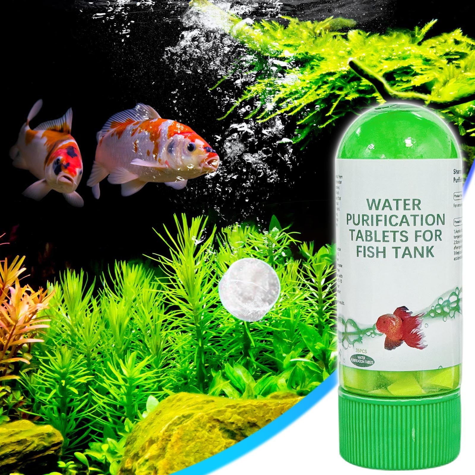 MNBFYX Powerful Aquarium Water Purification Tablet Portable Fish Tank ...