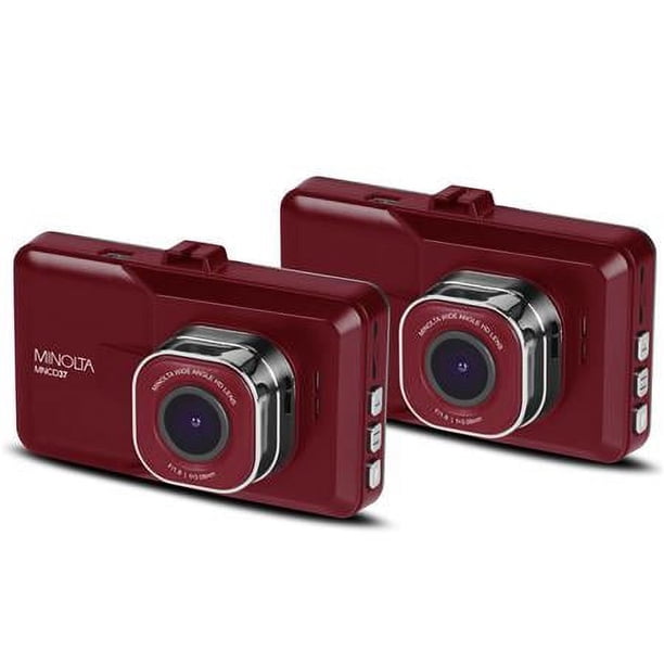MNCD37 Full HD 3" LCD Screen Dash Cam, Red, 2-Pack - Walmart Business ...