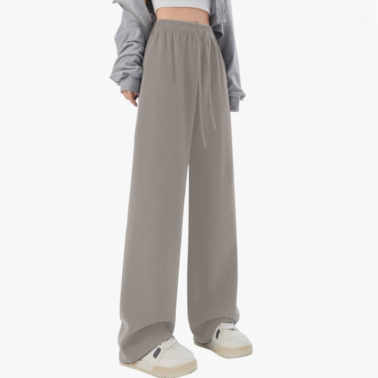 MNCEKFOD Kids Trousers for Girls Oversized Loose Fit Drawstring Slacks ...