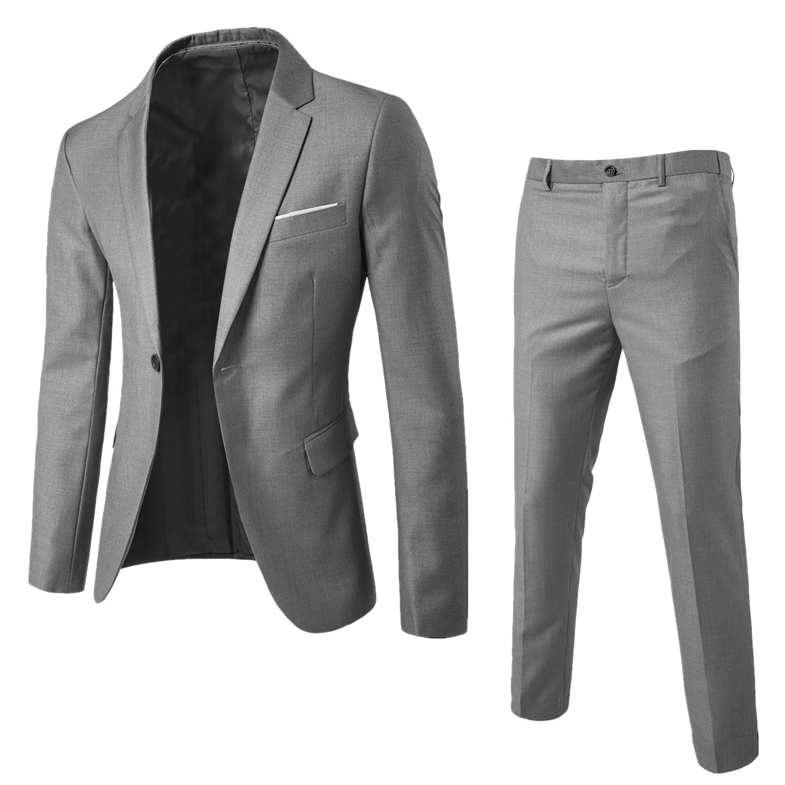 MNCEKFOD Men Dress Jacket Slim Fit Business Wedding Party Trendy Jacket ...