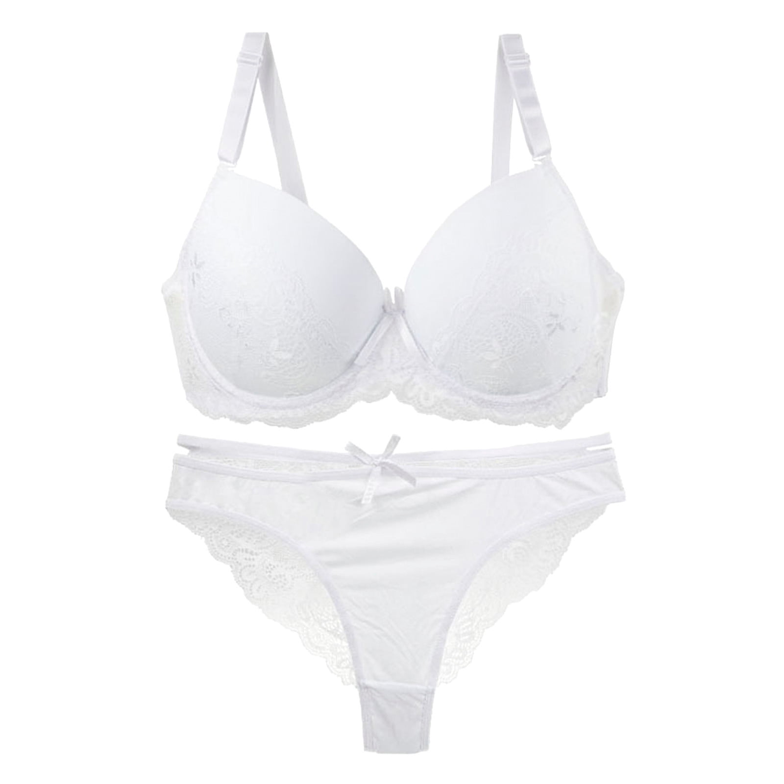 MNCEKFOD Sexy Lingerie for Women Trendy Lace Bra Brassieres Steel Ring Gathering Bra High ...