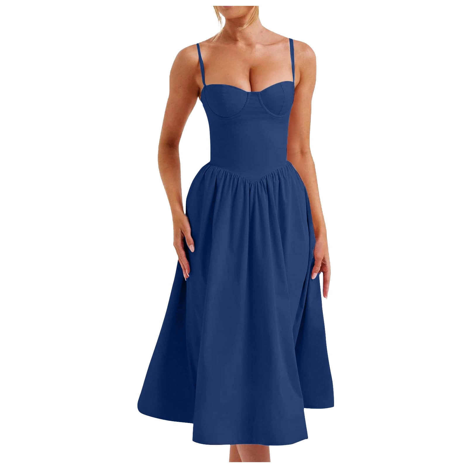 MNCEKFOD Summer Dresses for Women 2051 Midi Corset Dress for Strap ...