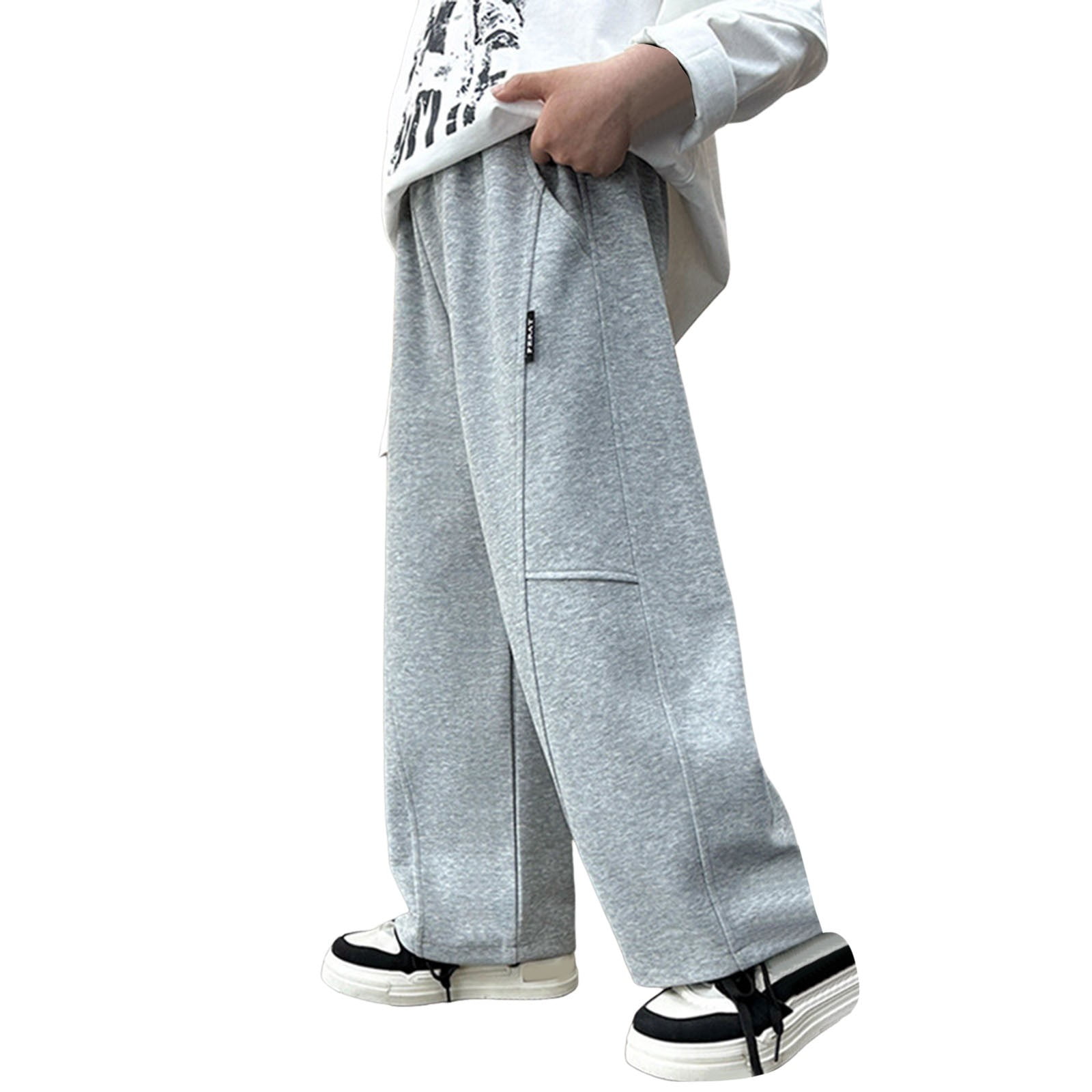 MNCEKFOD Toddler Trousers Girls Loose Fit Wide Leg Casual Slacks ...