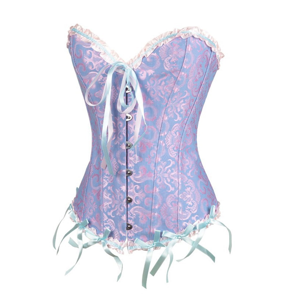 MNCEKFOD Womens Tummy Control Shapewear Gothic Sexy Lace Up Corset ...