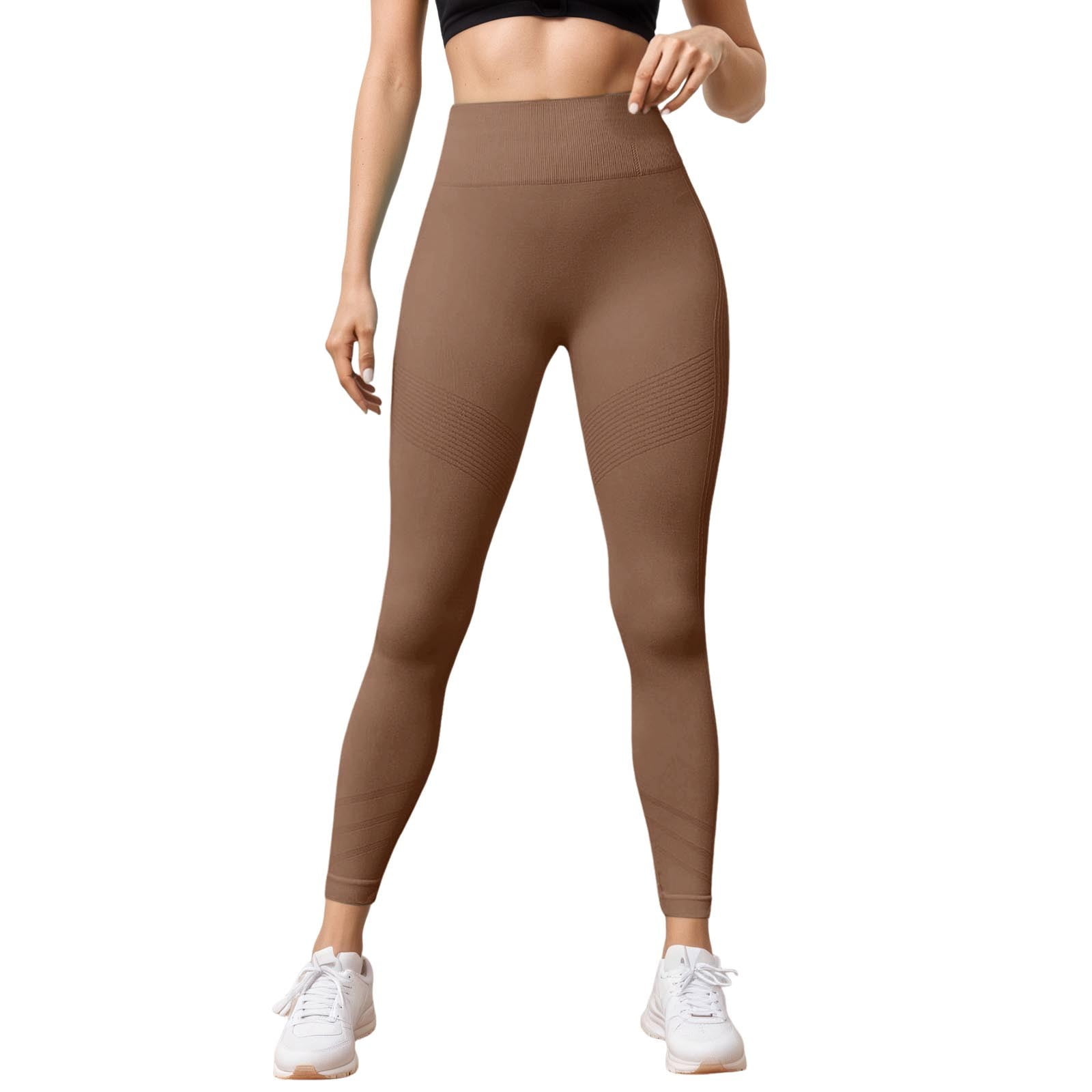 MNCEKFOD Womens Yoga Pants Stretchy High Waisted Seamless Sport Slim ...