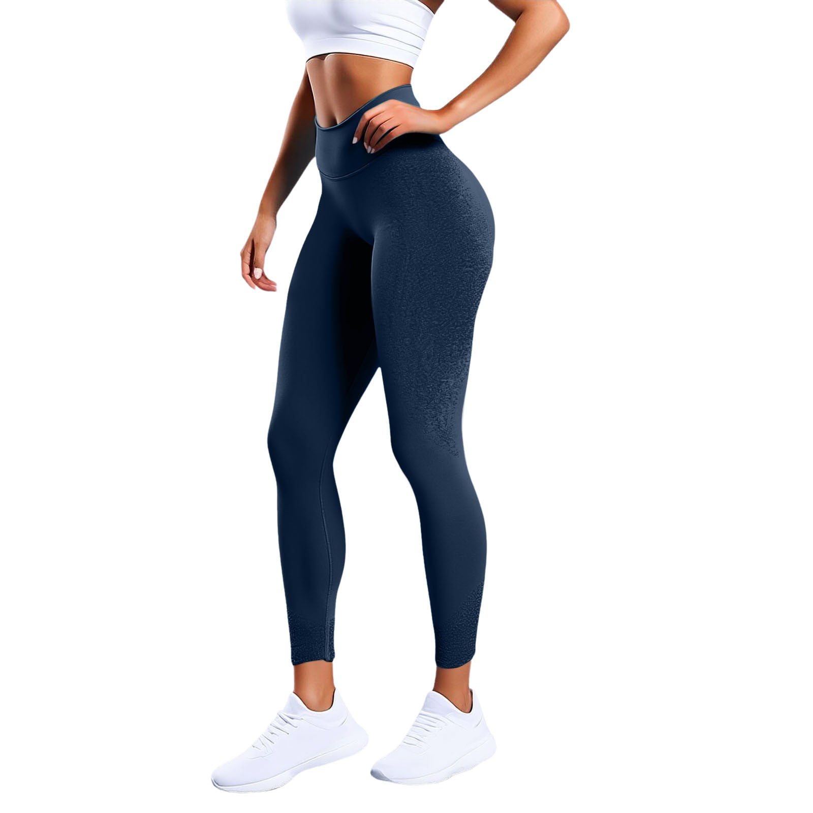 MNCEKFOD Yoga Pants for Women Seamless Workout Scrunch Pants Lifting ...