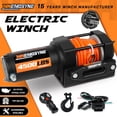 MNEMOSYNE 4500lbs Electric Winch 12V Winch ATV Winch Kit UTV Synthetic ...