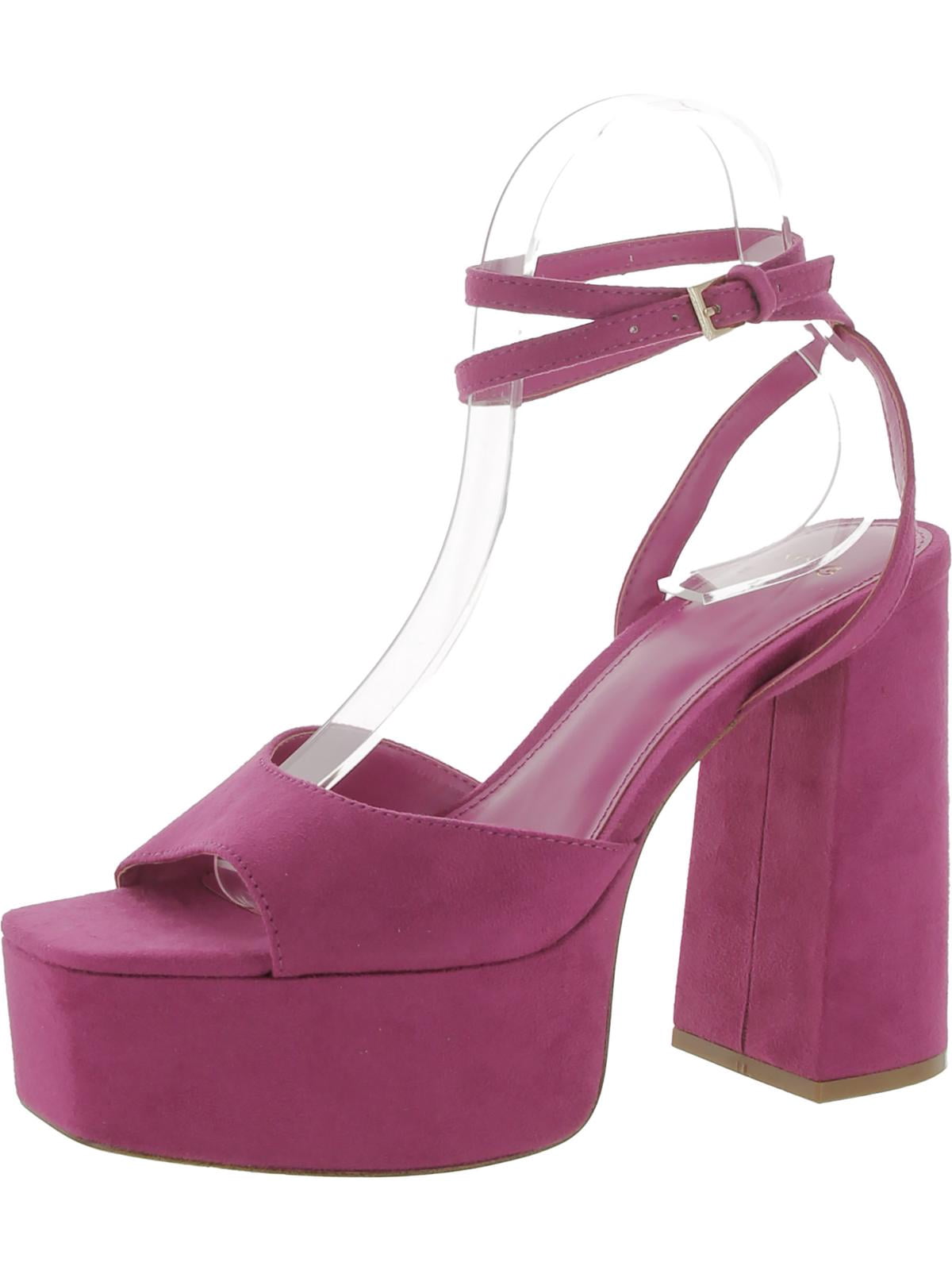 MNG Womens Ankle Strap Square Open Toe Platform Sandals - Walmart.com