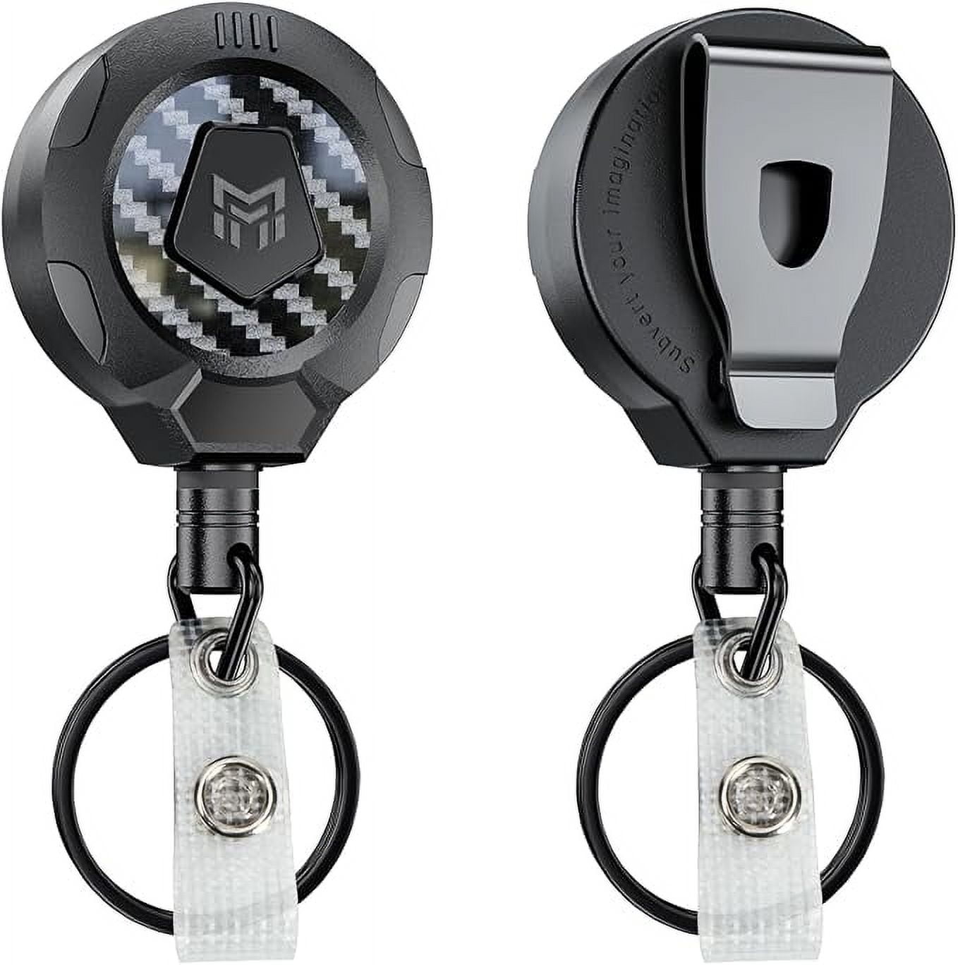 MNGARISTA Upgraded Heavy Duty Retractable Keychain with Belt Clip, 10 ...