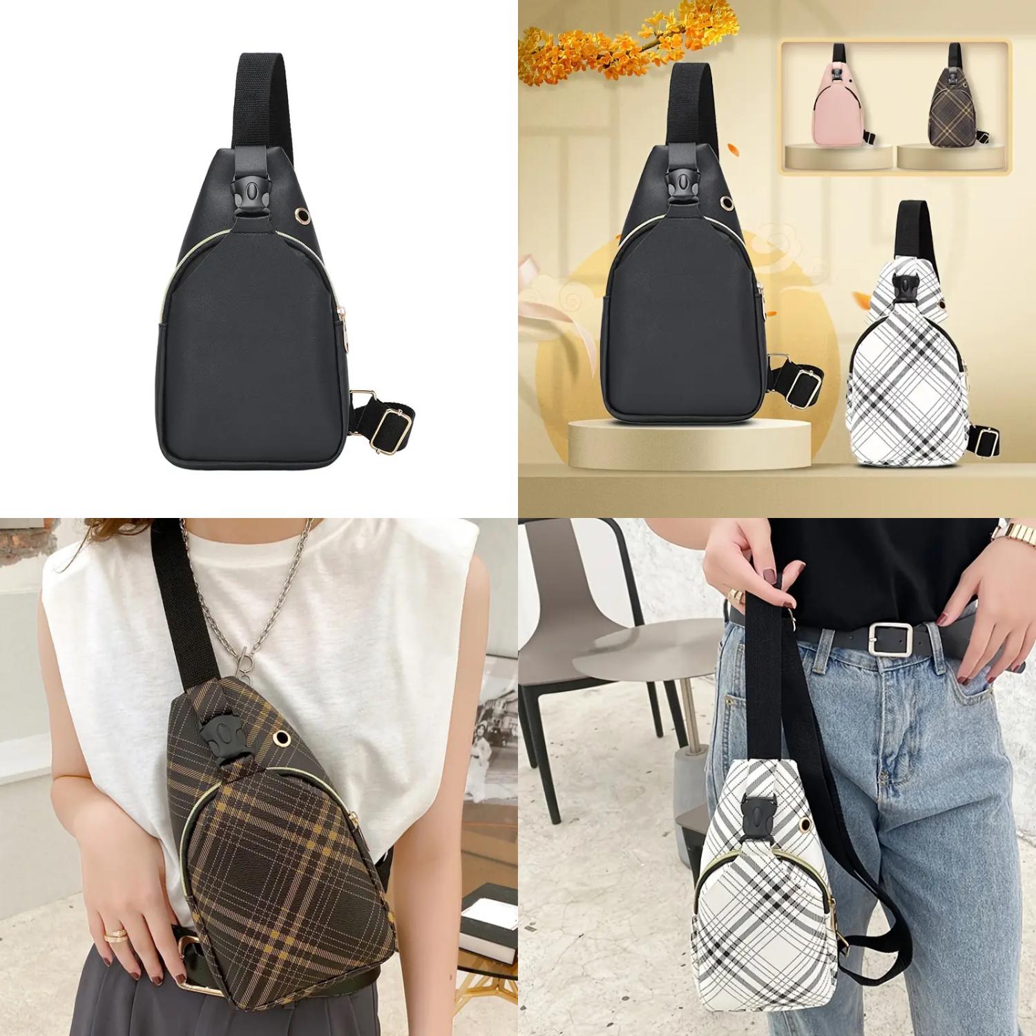 MNGQNJ Elegant and versatile this simple fashion sling bag is made from ...