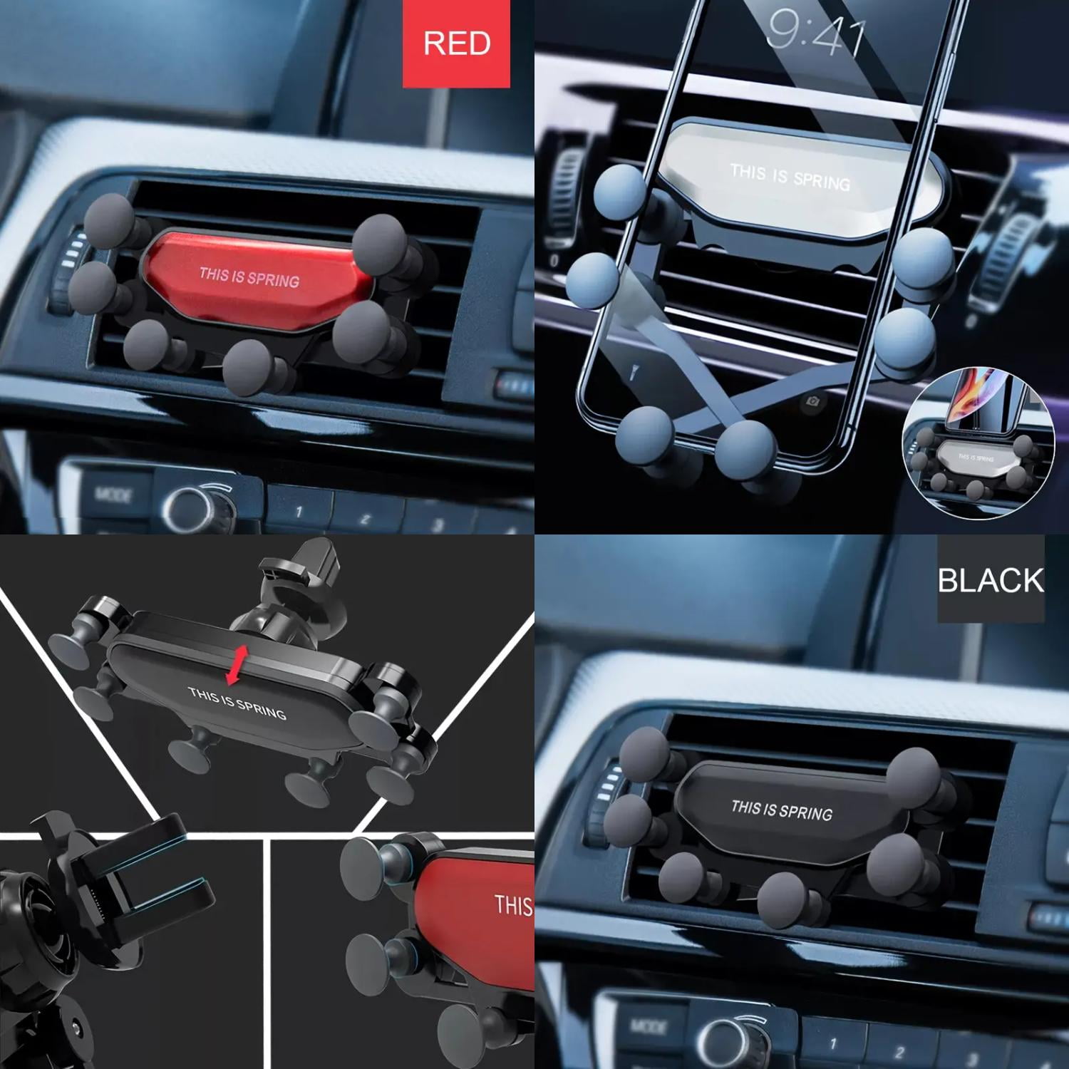 MNGQNJ Secure and Stable Universal Gravity Car Phone Holder Mount for ...