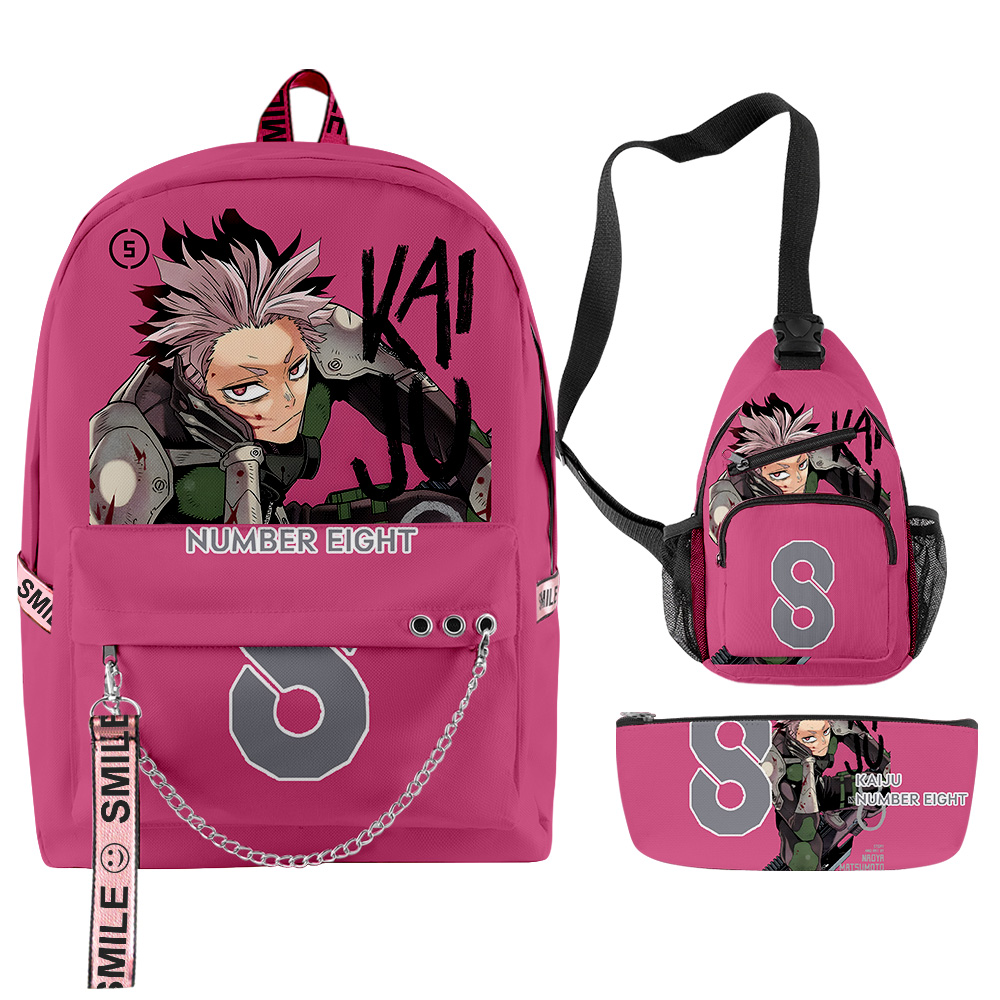 MNHFKGP Anime Kaiju No. 8 3D print Oxford Cloth Shoulder Backpack 3 ...