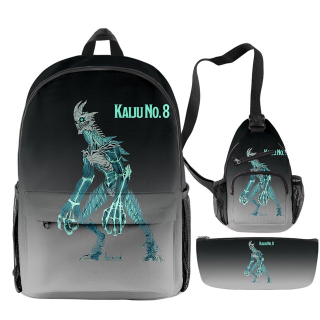 MNHFKGP Anime Kaiju No. 8 3D print Oxford Cloth Shoulder Backpack Multi ...