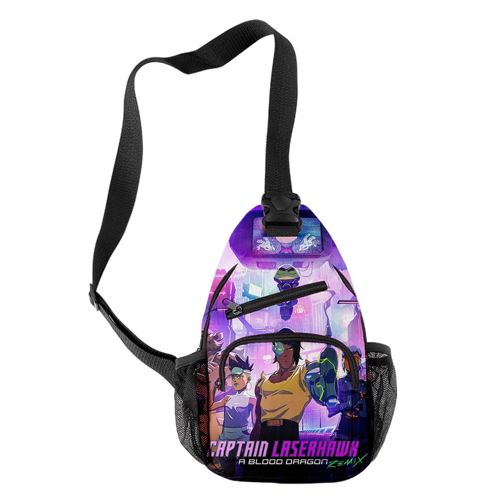 MNHFKGP Captain Laserhawk 3D Print Leisure Academy Crossbody Bag ...