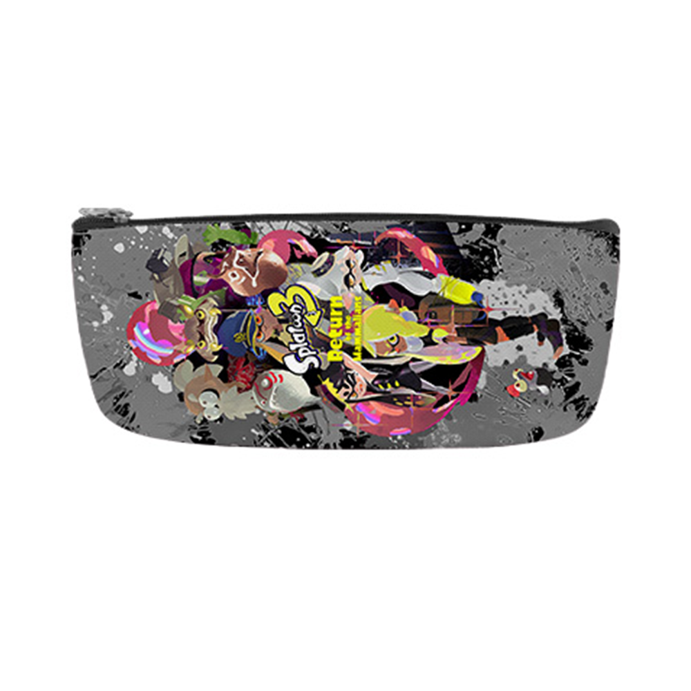 MNHFKGP New Game Splatoon 3D Print Pencil Bag Storage Bag Simple Plaid ...