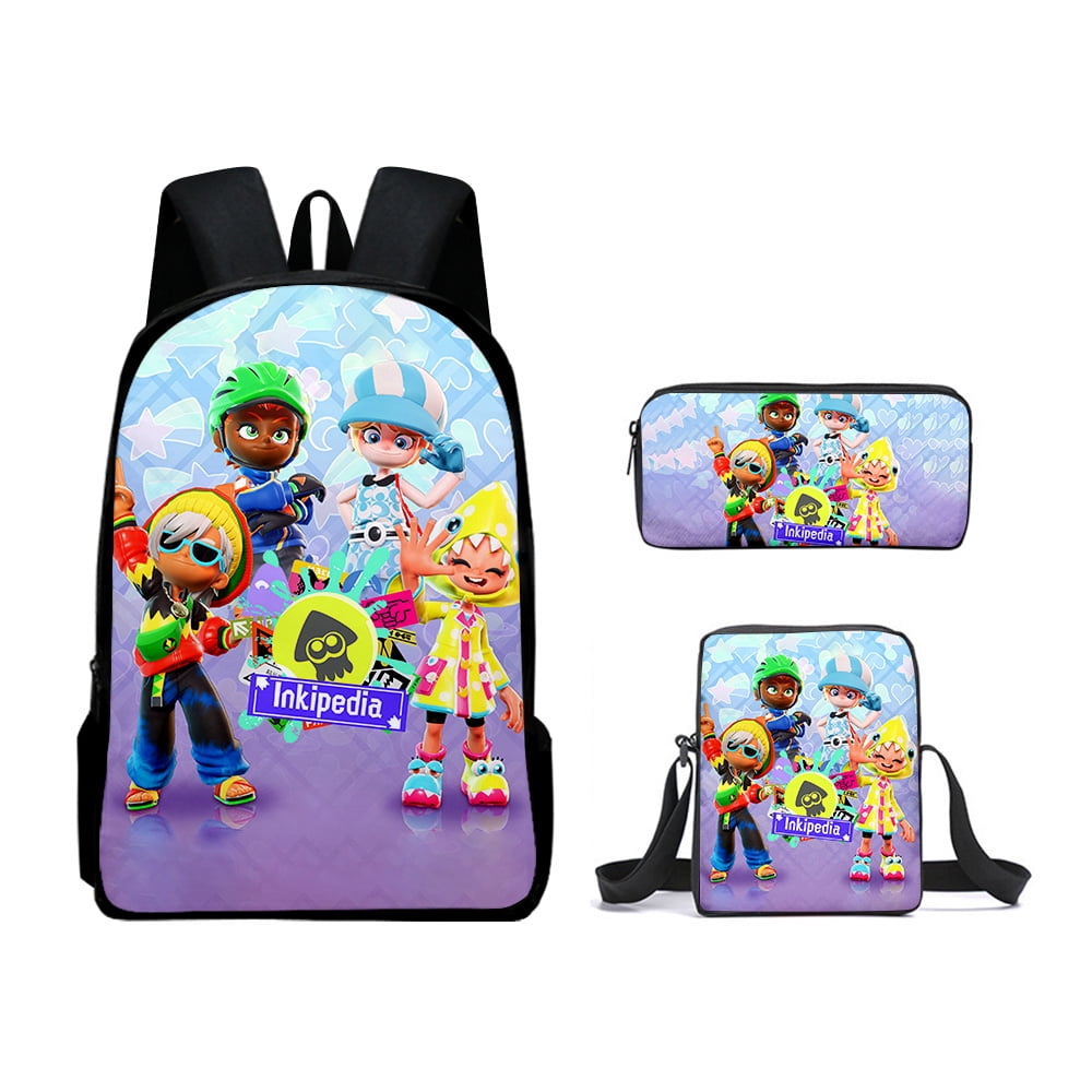 MNHFKGP New Game Splatoon 3D print Oxford Cloth Shoulder Backpack Multi ...