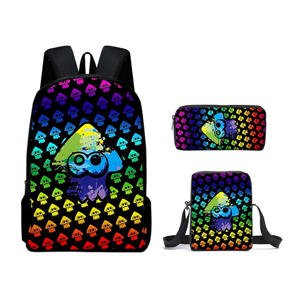 MNHFKGP New Game Splatoon 3D print Oxford Cloth Shoulder Backpack Multi ...