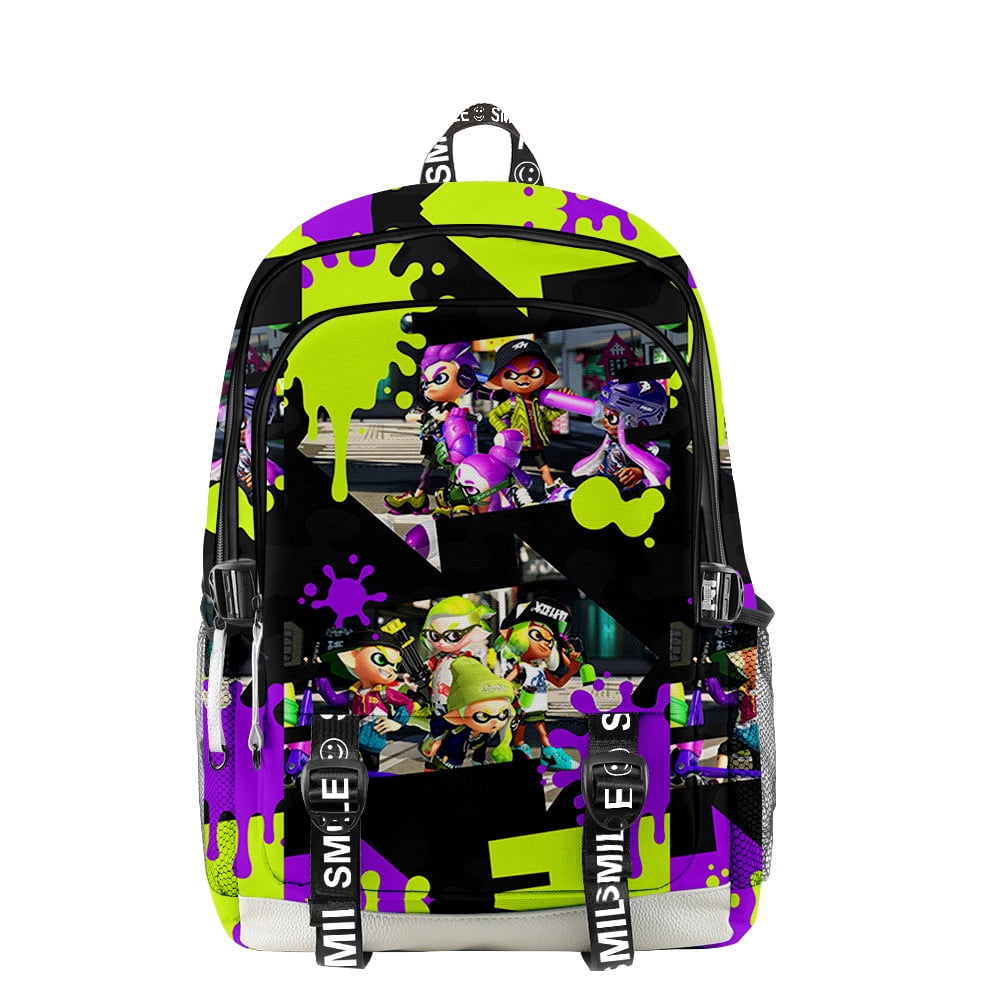 MNHFKGP Splatoon 3D Print Fashion Casual School Bags Cosplay Backpack ...