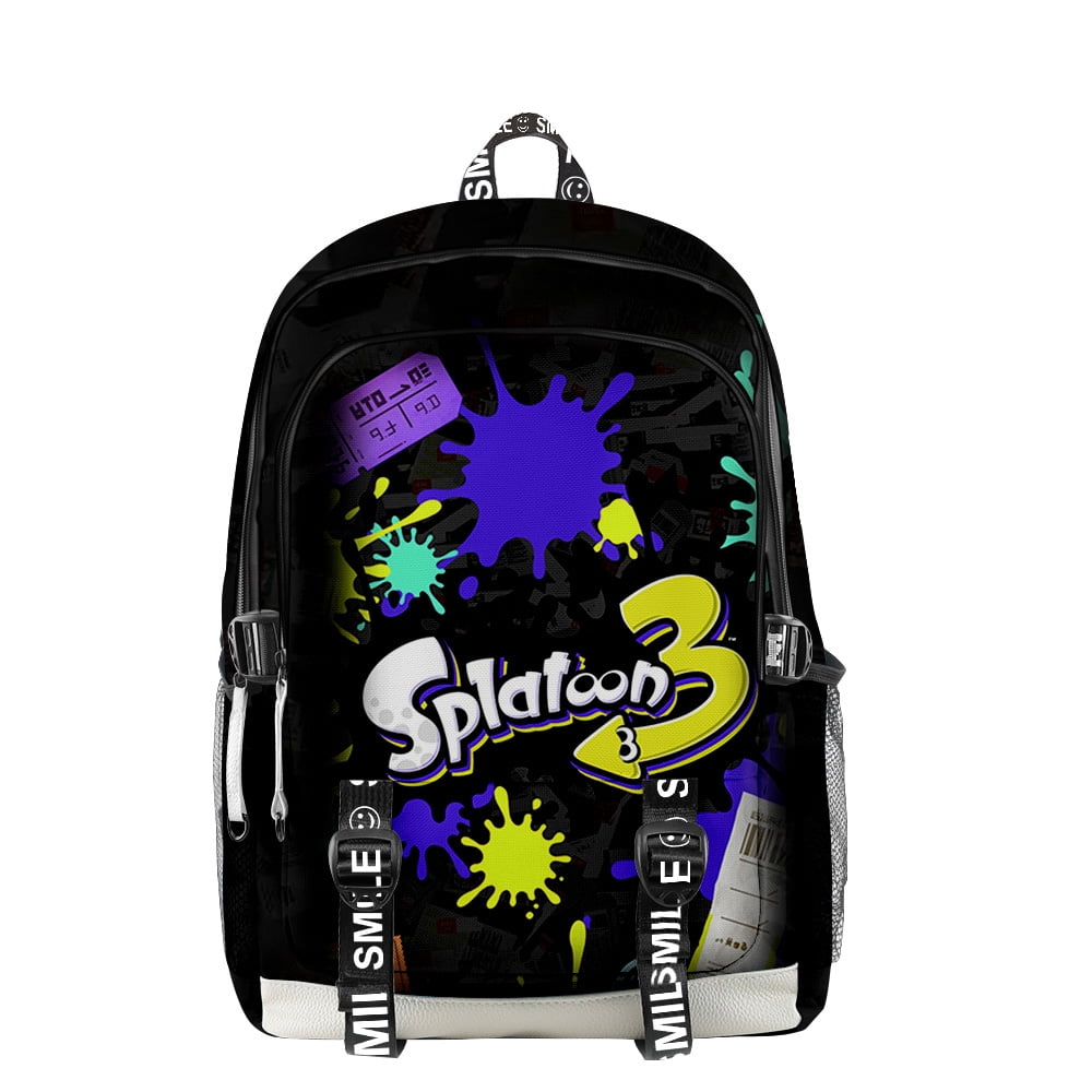 MNHFKGP Splatoon 3D Print Fashion Casual School Bags Cosplay Backpack ...
