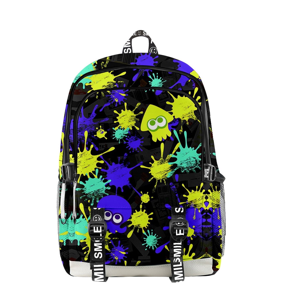 MNHFKGP Splatoon 3D Print Fashion Casual School Bags Cosplay Backpack ...