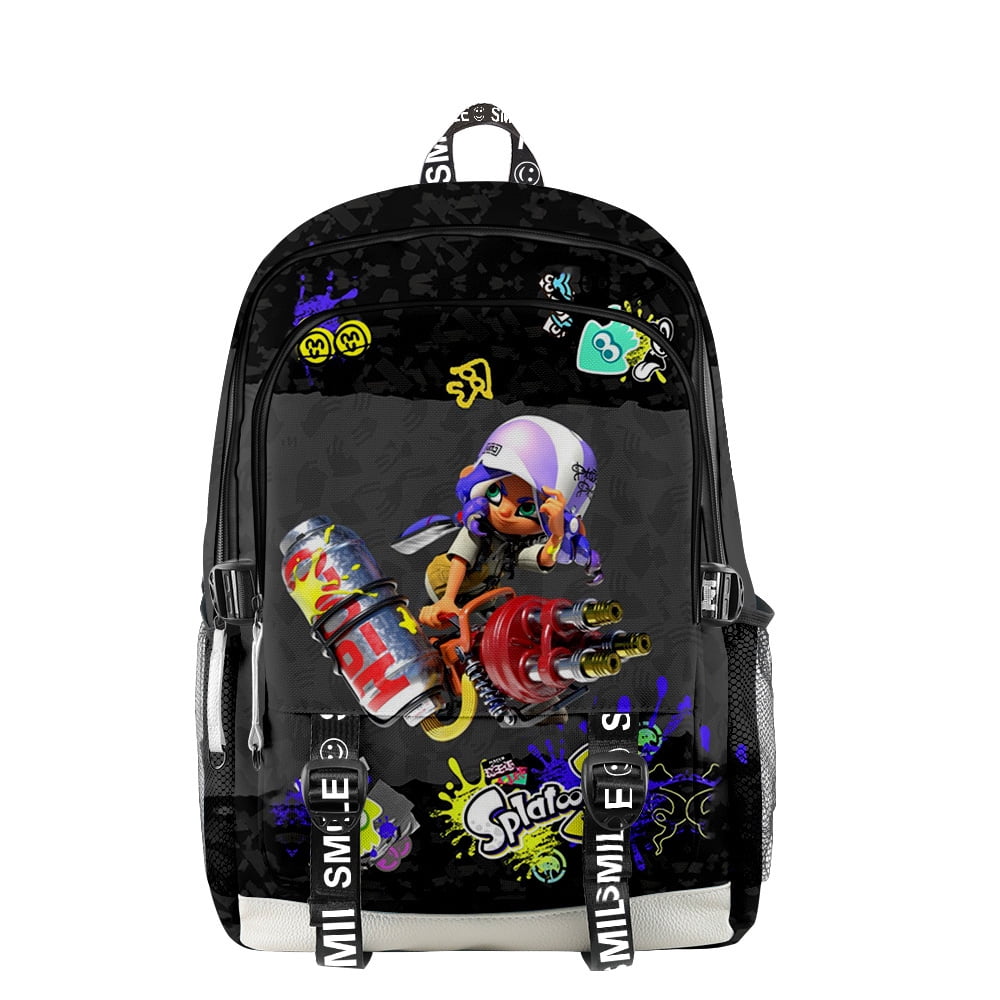 MNHFKGP Splatoon 3D Print Fashion Casual School Bags Cosplay Backpack ...