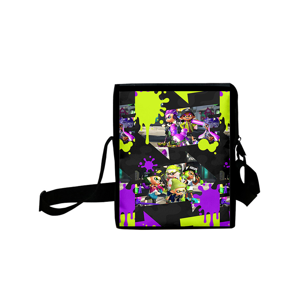 MNHFKGP Splatoon 3D Print Oxford cloth satchel Diagonal Shoulder Bag ...