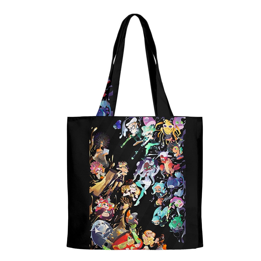MNHFKGP Splatoon 3D Print Shopping Bags Reusable Shoulder Casual ...