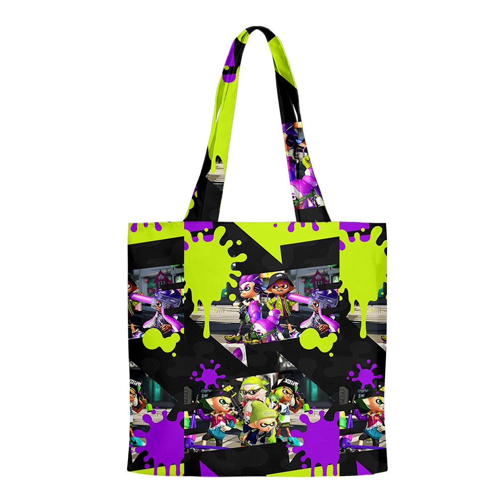 MNHFKGP Splatoon 3D Print Shopping Bags Reusable Shoulder Casual ...
