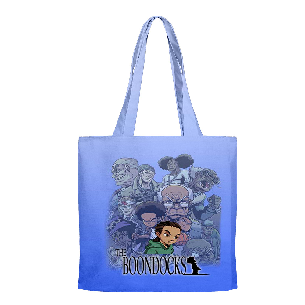 MNHFKGP The Boondocks 3D Print Shopping Bags Reusable Shoulder Casual ...