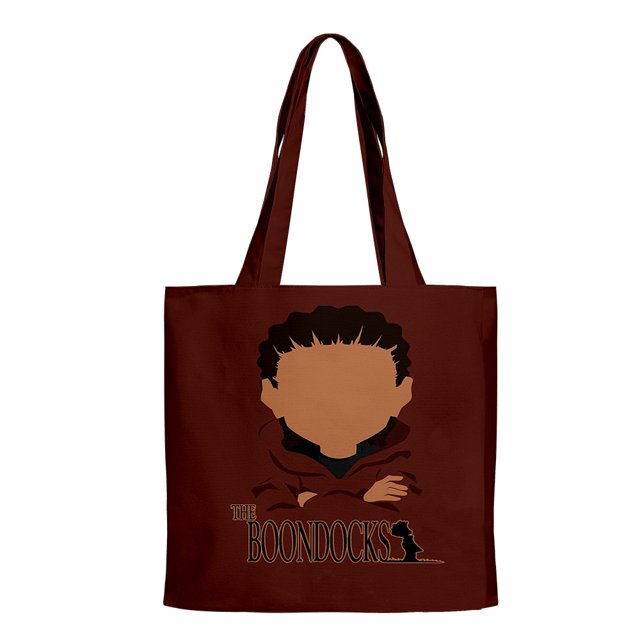 MNHFKGP The Boondocks 3D Print Shopping Bags Reusable Shoulder Casual ...