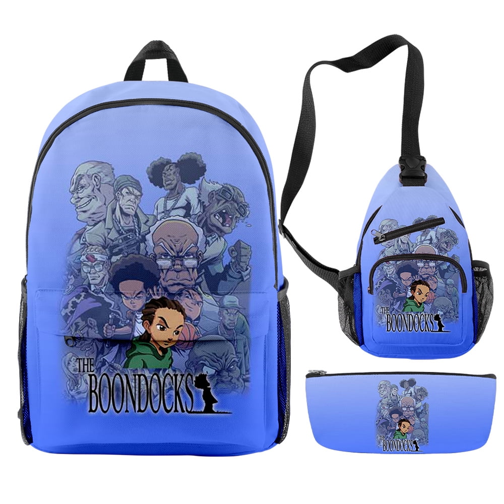 MNHFKGP The Boondocks 3D print Oxford Cloth Shoulder Backpack Multi ...