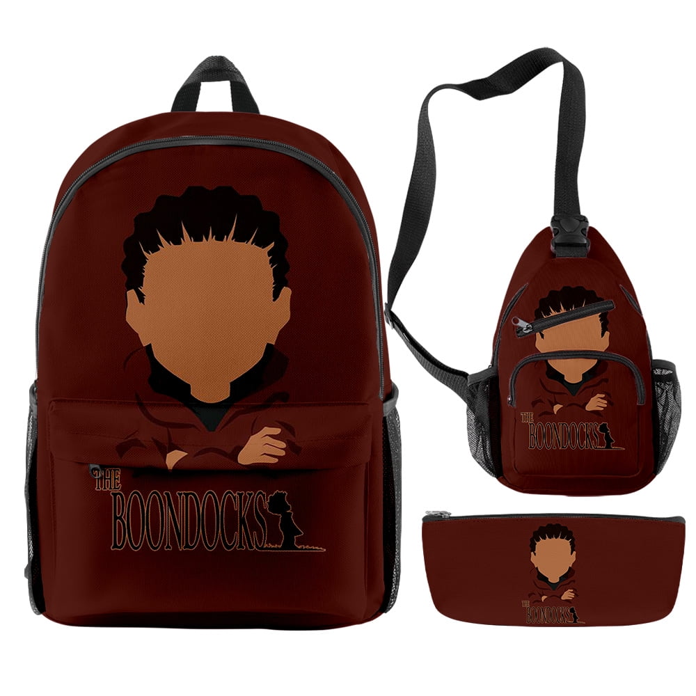 MNHFKGP The Boondocks 3D print Oxford Cloth Shoulder Backpack Multi ...