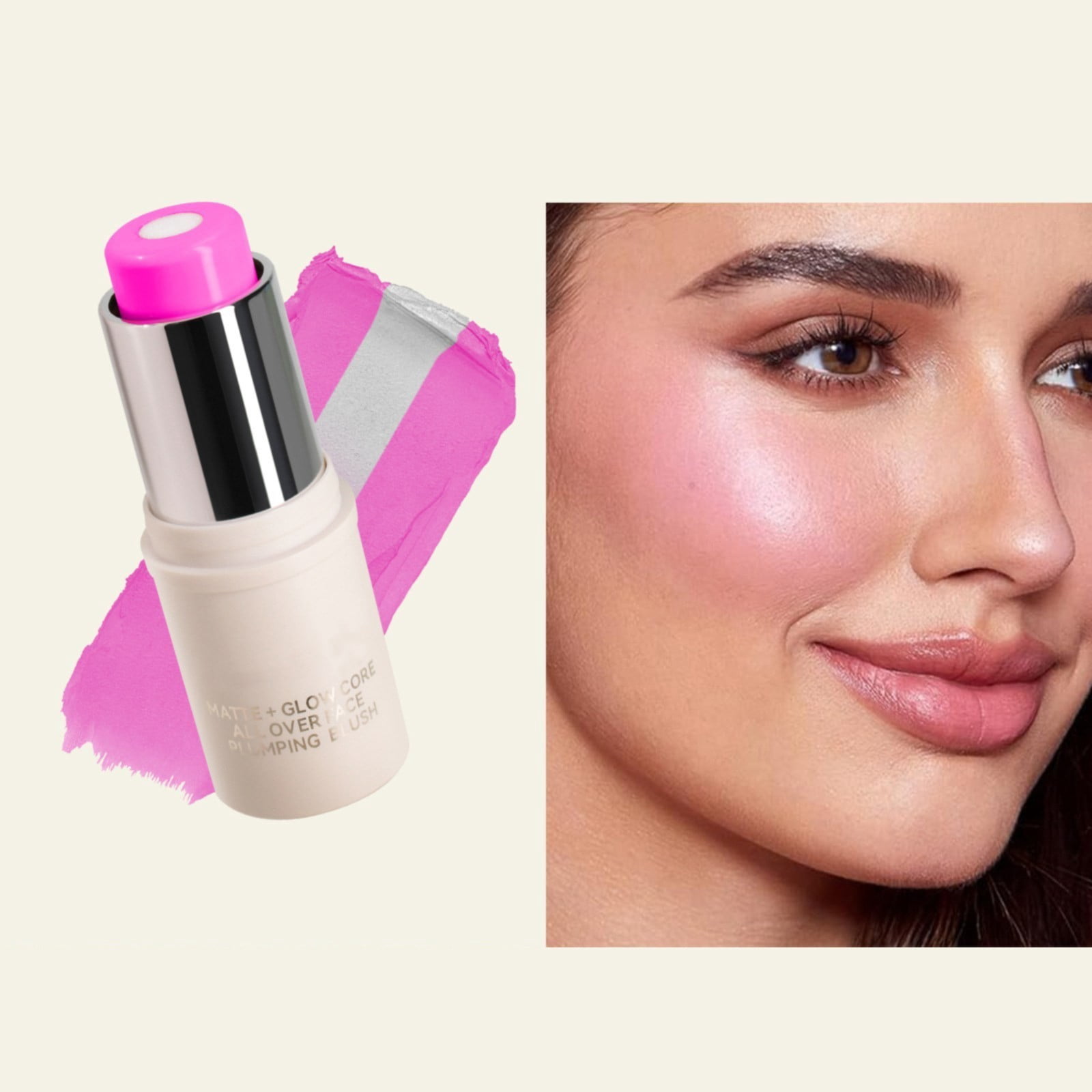 MNIYUEA Blush Palette Two Color Sandwich Blusher Stick Natural Three ...