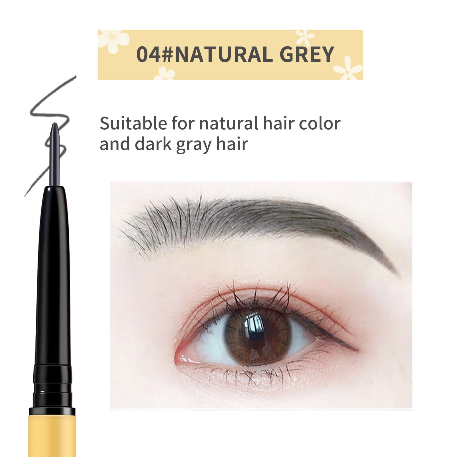 MNIYUEA Brow Pencil Double-headed Eyebrow Pencil Texture Is Smooth And ...