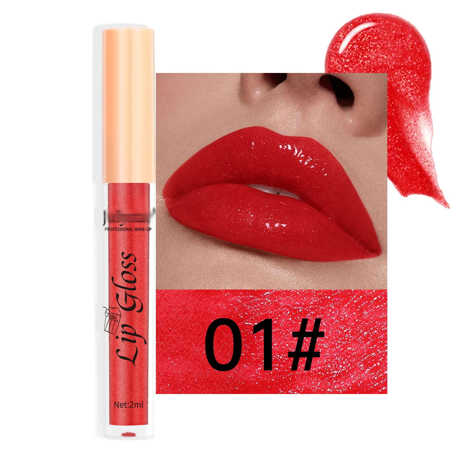Mniyuea Deals Of The Day Clearance Lip Gloss Non Sticky Lip Gloss Offers Color And