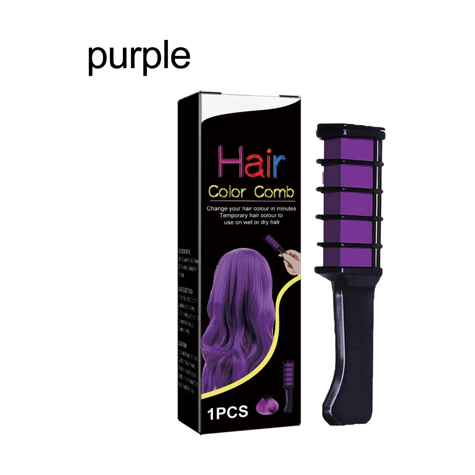 MNIYUEA Hair Color Kit Temporary Hair Comb Is Gentle And Does Not Harm ...